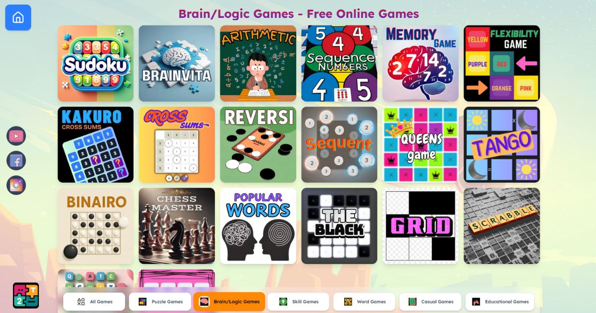 Free Brain & Logic Games Online - Cognitive Training & Mental ...