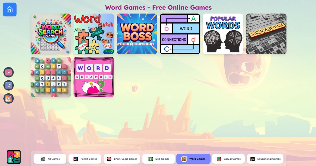 Free Word Games Online - Vocabulary Building & Language Learning ...