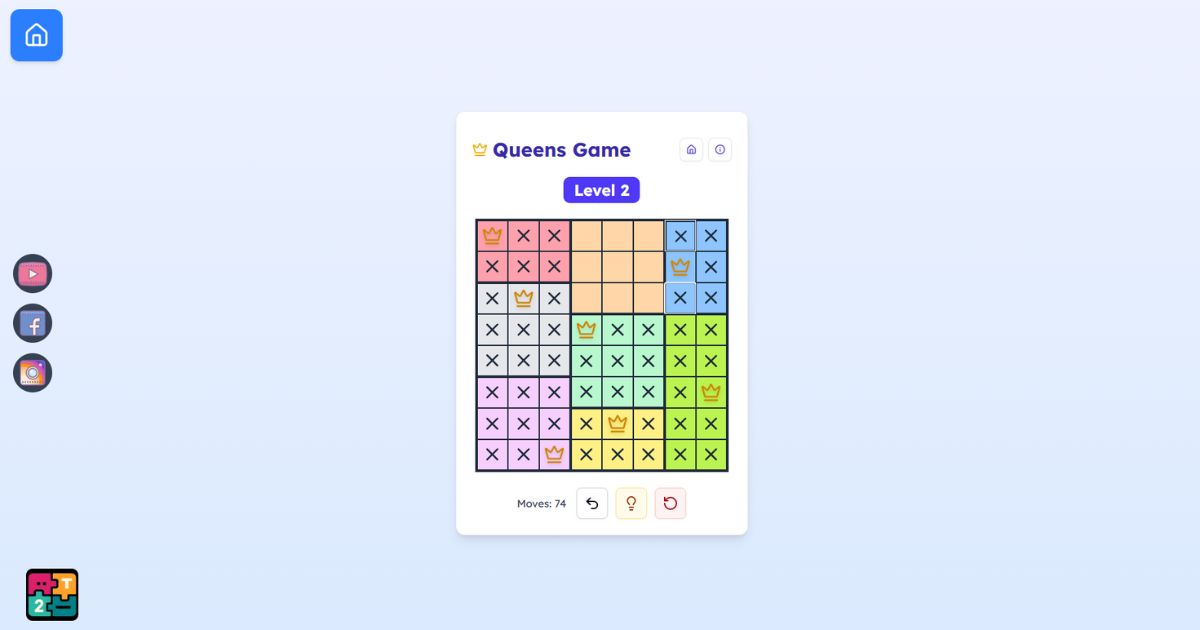Play Queens Game Online Free - Eight Queens Chess Puzzle Challenge | OnlineGameWeb